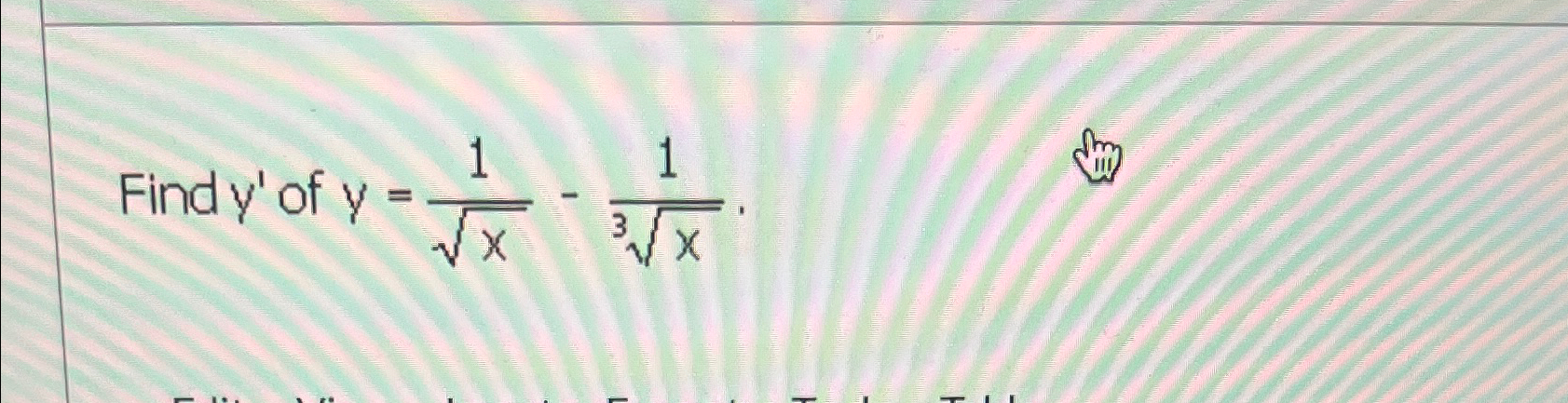 Solved Find y' ﻿of y=1x2-1x3 | Chegg.com