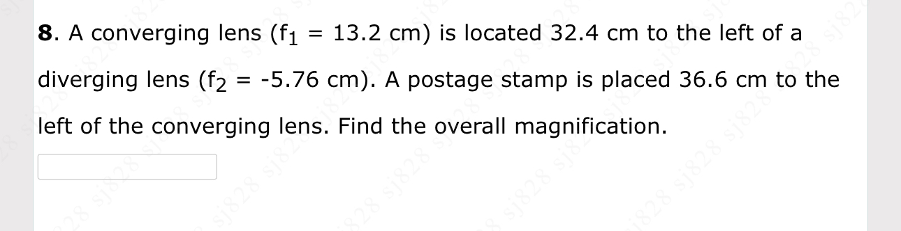 Solved A converging lens | Chegg.com