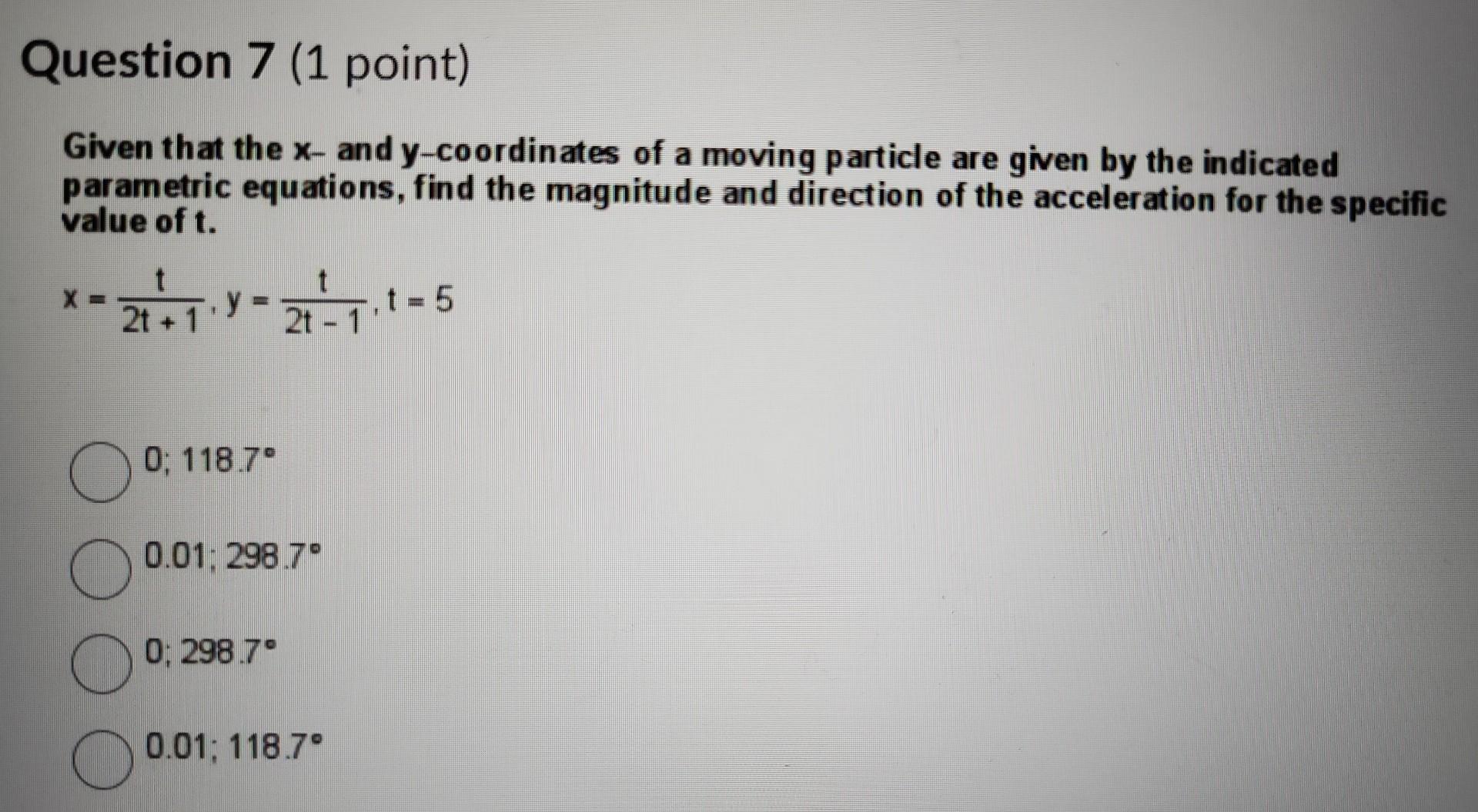 Solved Given that the x - and y-coordinates of a moving | Chegg.com