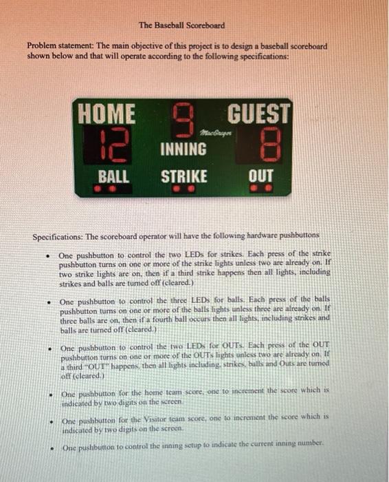 Solved Problem statement: The main objective of this project | Chegg.com