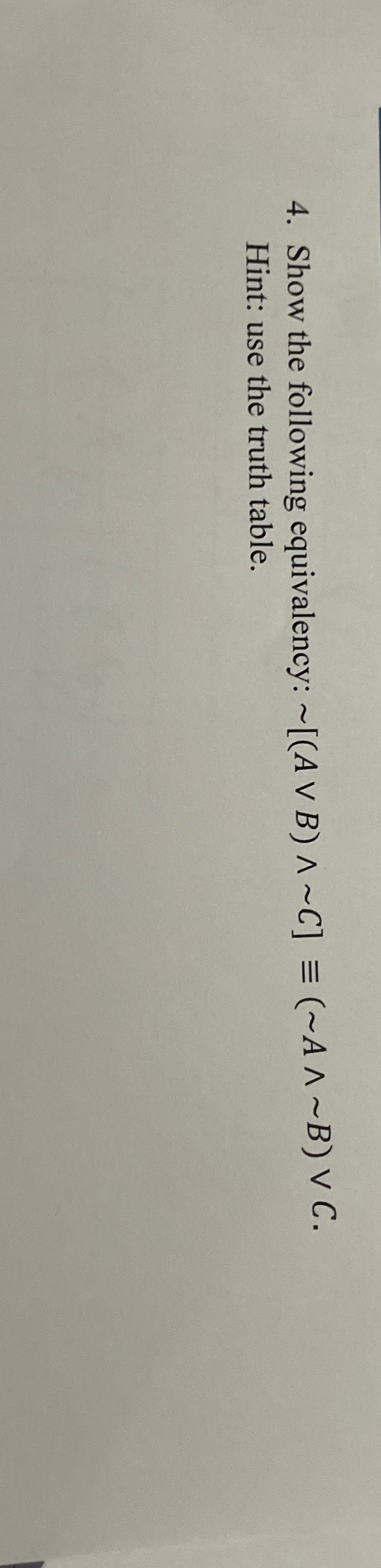 Solved Show the following equivalency: | Chegg.com
