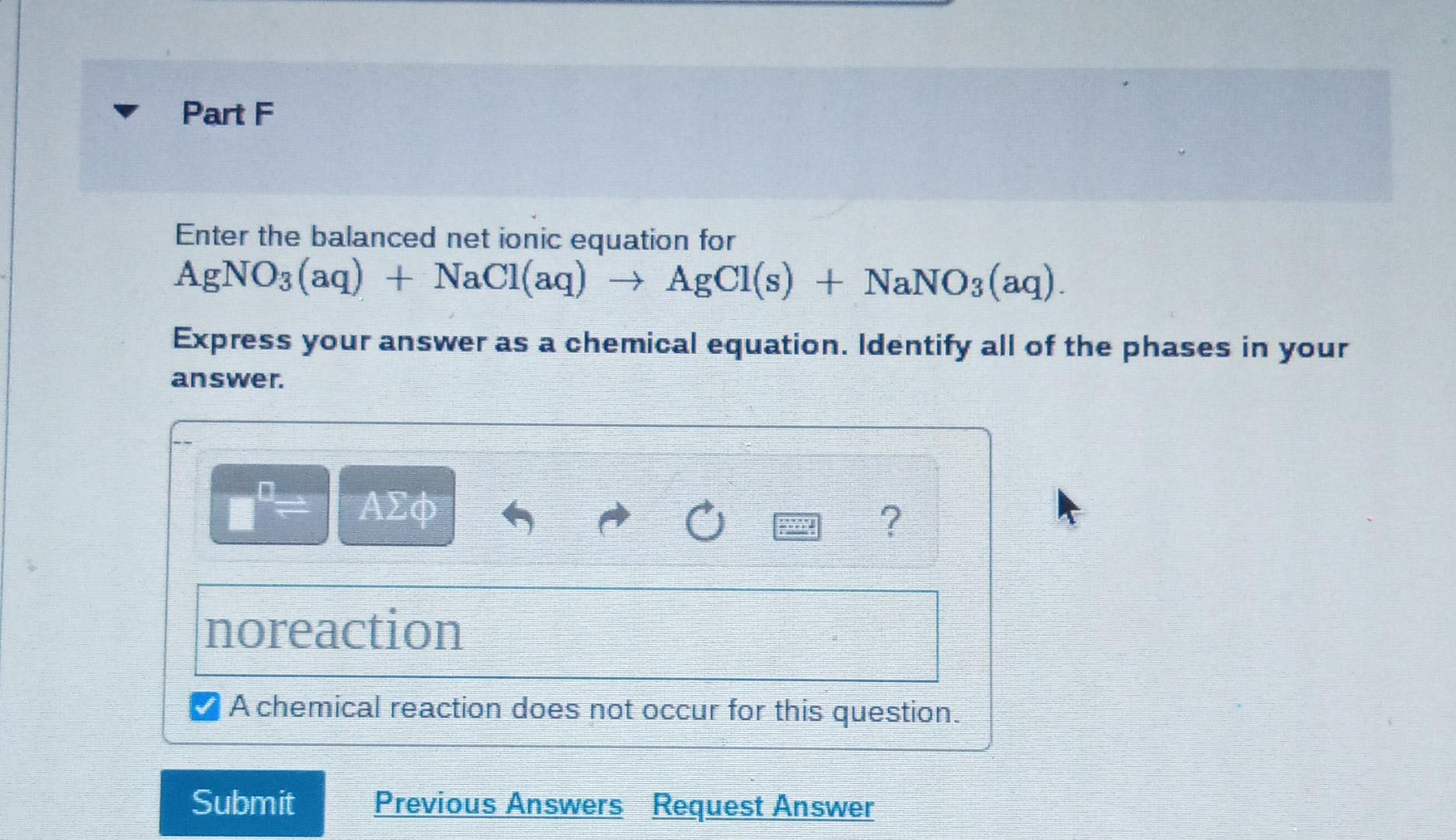 Solved Enter the balanced net ionic equation for | Chegg.com