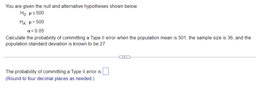 Solved You are given the null and alternative hypotheses | Chegg.com