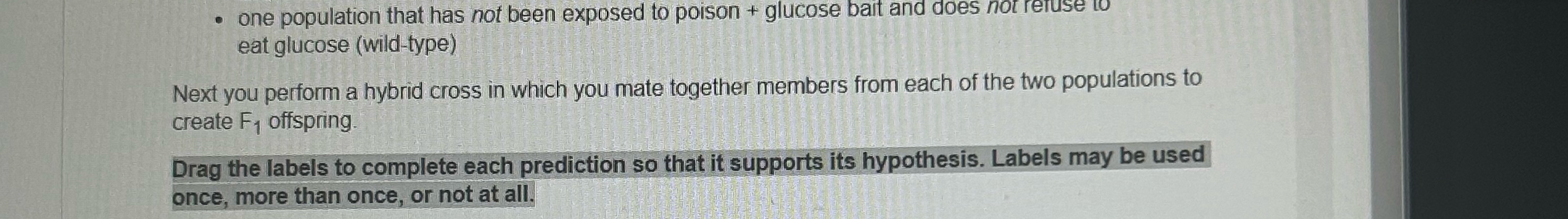 Solved Next you perform a hybrid cross in which you mate | Chegg.com