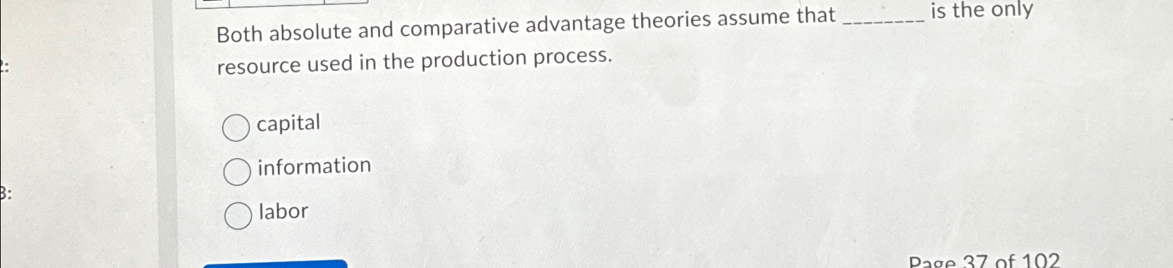 Solved Both absolute and comparative advantage theories | Chegg.com