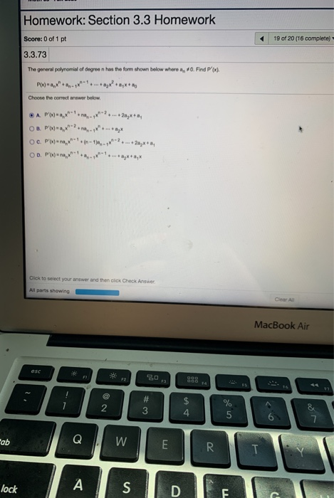 Solved Homework Section 3 3 Homework Score 0 Of 1 Pt 18 Of