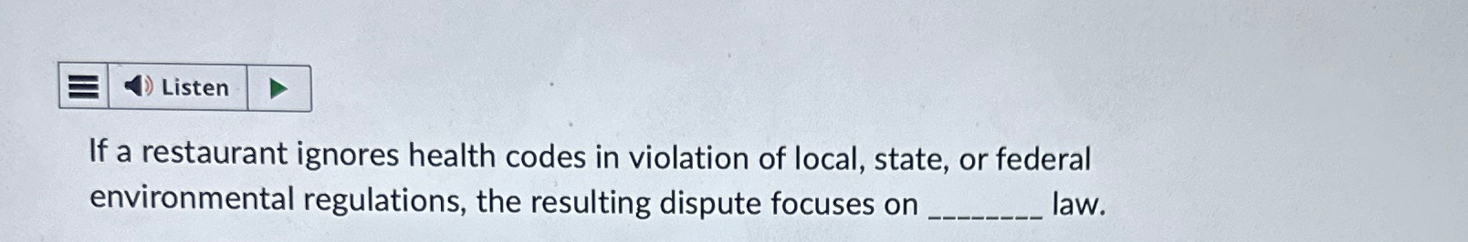 Solved If a restaurant ignores health codes in violation of | Chegg.com