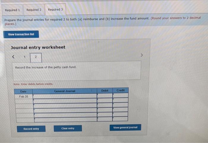 Solved Problem 6.3A Establishing, reimbursing, and | Chegg.com
