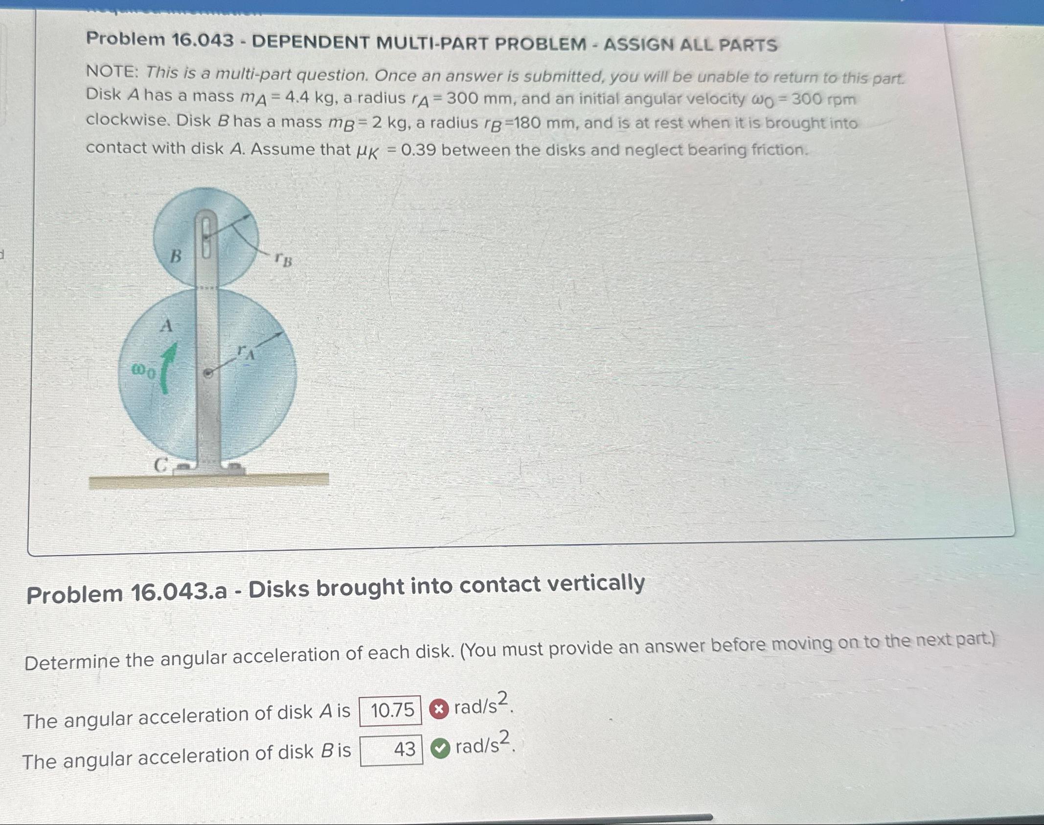 Solved Problem 16043 ﻿dependent Multi Part Problem 