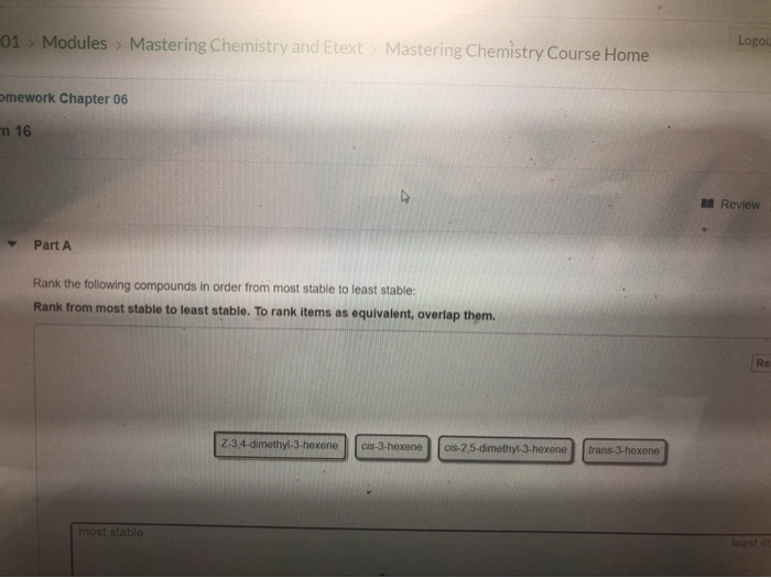 Solved 01 Modules Mastering Chemistry and Etext Mastering | Chegg.com