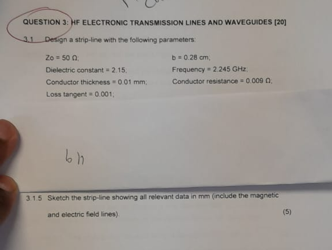 QUESTION 3: HF ELECTRONIC TRANSMISSION LINES AND | Chegg.com