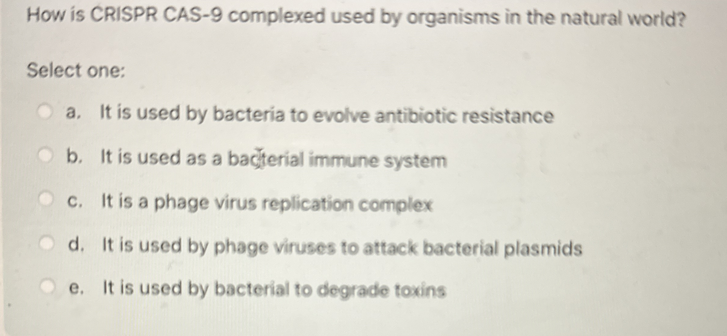 Solved How is CRISPR CAS-9 ﻿complexed used by organisms in | Chegg.com
