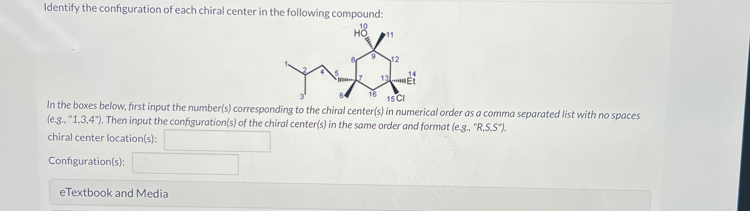 Solved Identify the configuration of each chiral center in | Chegg.com