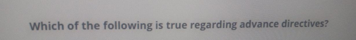 Which of the following is true regarding advance | Chegg.com