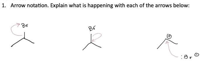 Solved 1. Arrow notation. Explain what is happening with | Chegg.com