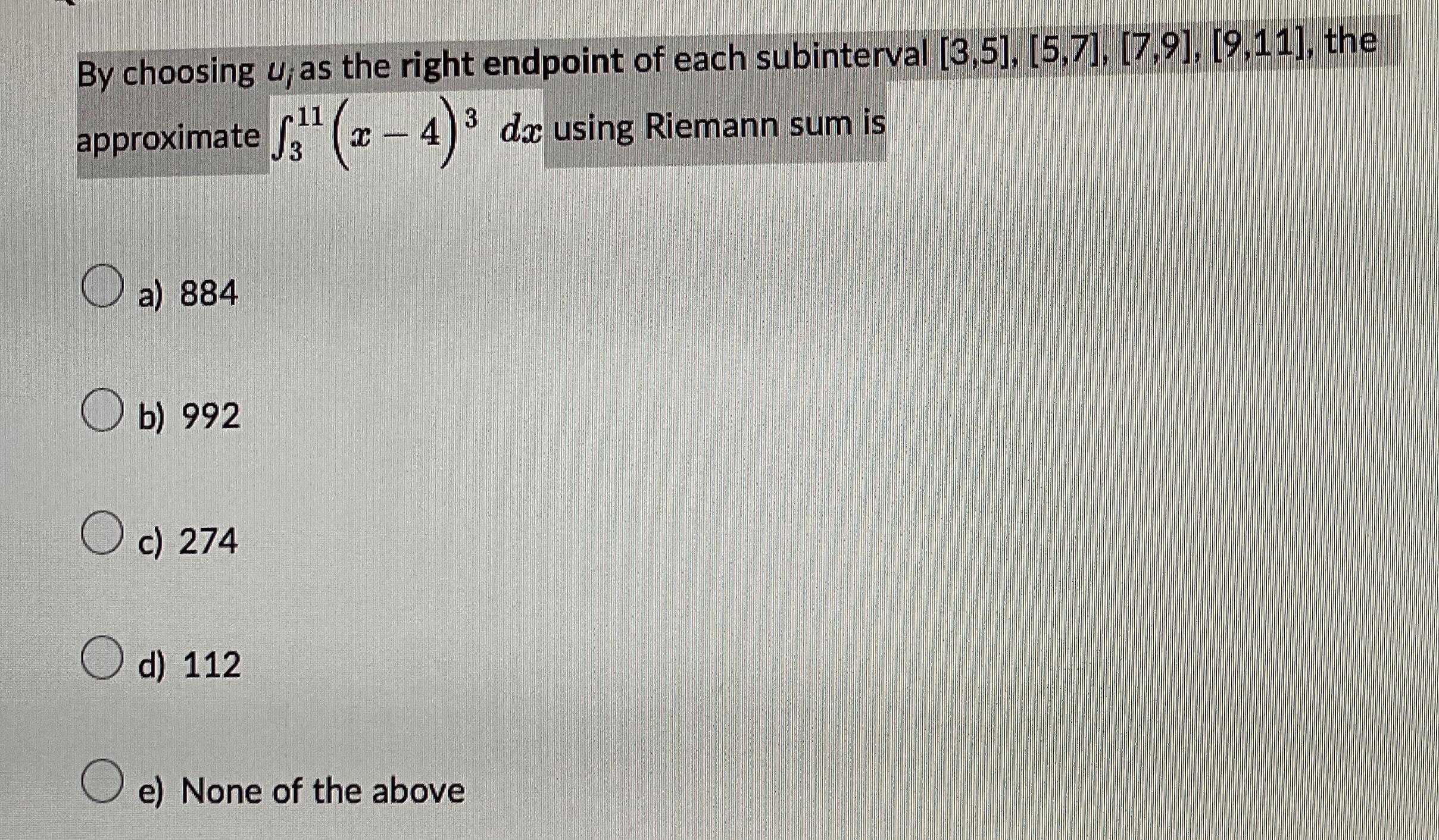 Solved By choosing uj ﻿as the right endpoint of each | Chegg.com