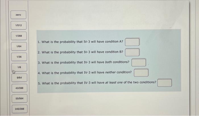 Solved The Pedigree From Part B Is Shown Below. I Ii Iii Iv 