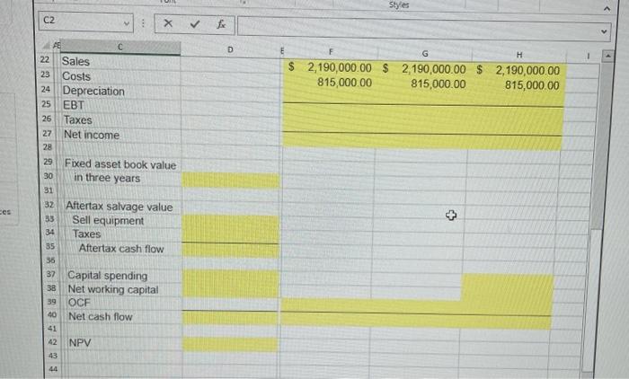 Solved USE EXCEL ONLY Quad Enterprises is considering a new | Chegg.com