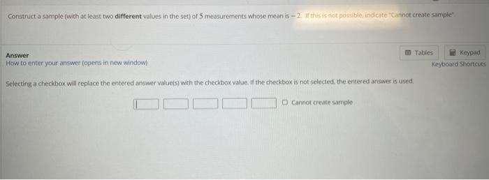 Solved Constructa sample (with at least two different values | Chegg.com