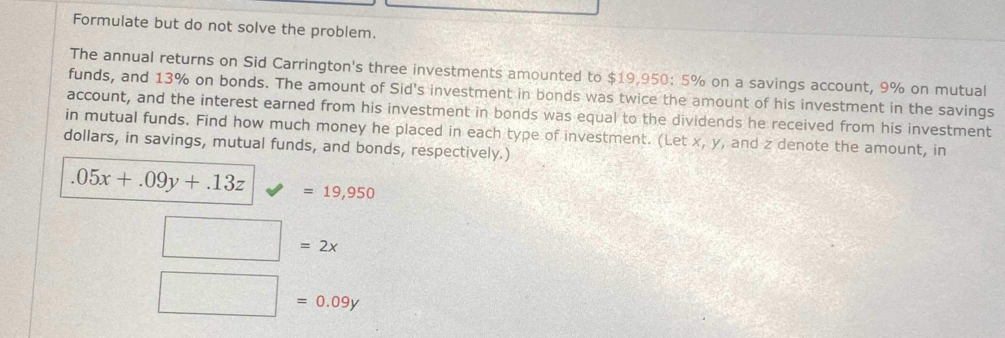 Solved Formulate but do not solve the problem.The annual | Chegg.com