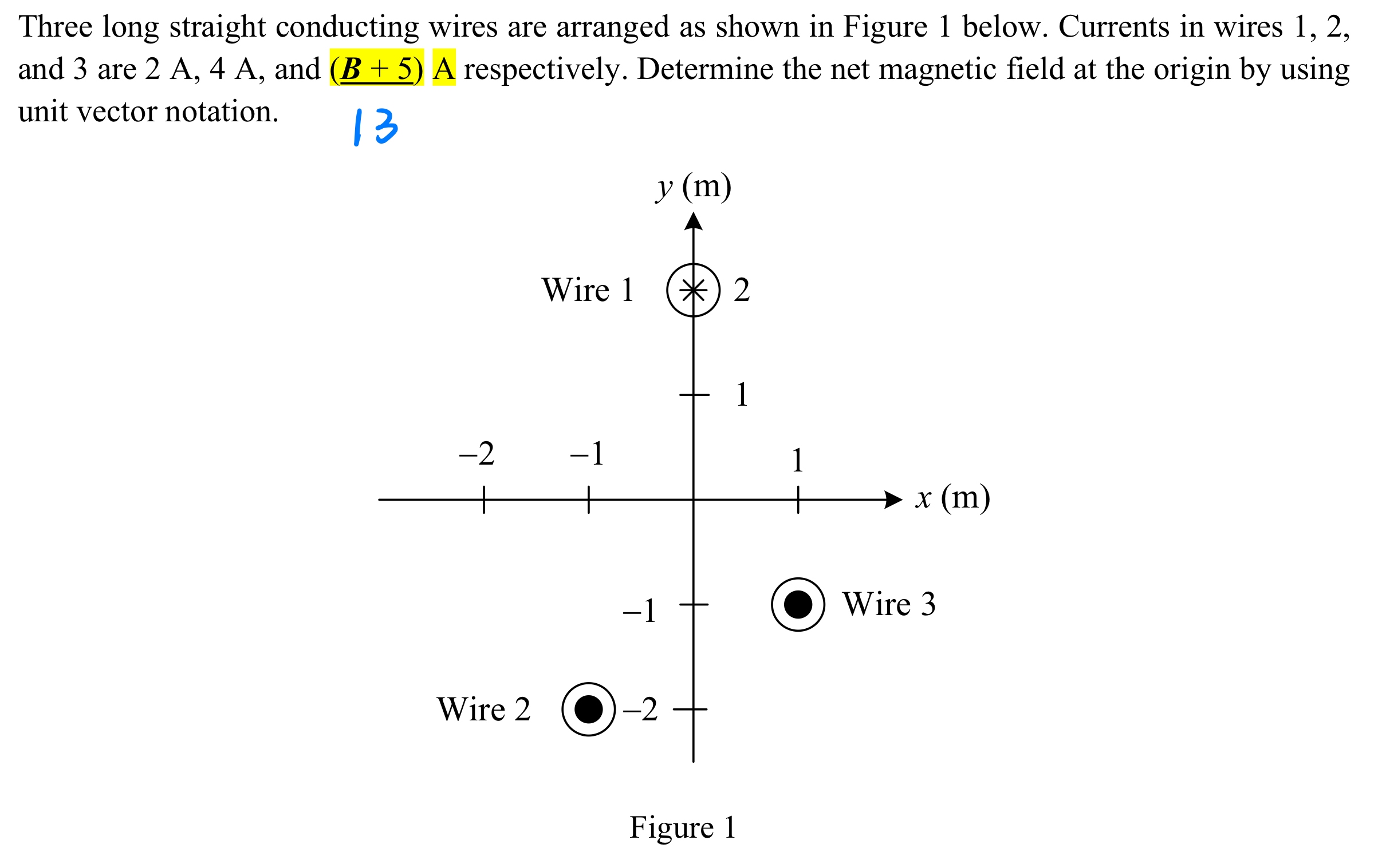 Solved Three long straight conducting wires are arranged as | Chegg.com