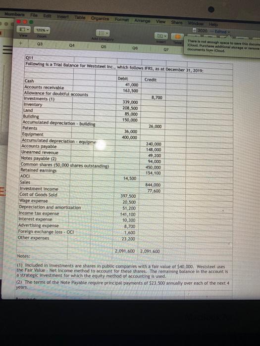Solved Number File Edit Insert Table Organize Format Arrange | Chegg.com