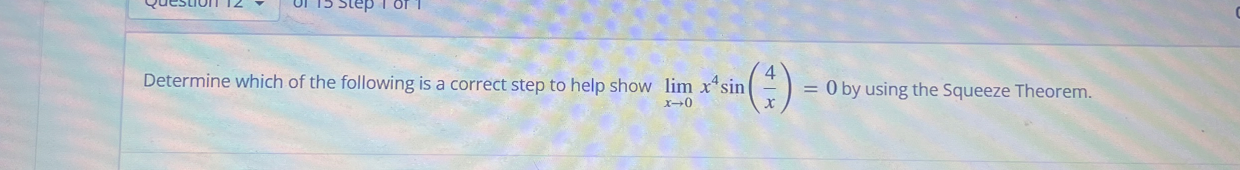 Determine which of the following is a correct step to | Chegg.com