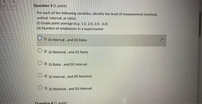 Solved For each of the following variables, identify the | Chegg.com