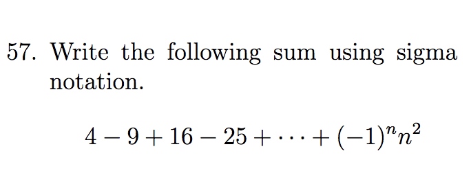 Solved Write the following sum using | Chegg.com