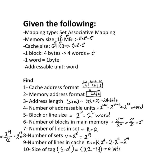 Solved How to know if this question is 2-way set associative | Chegg.com
