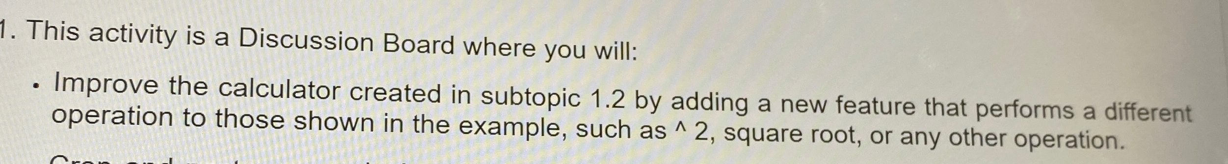 Solved This activity is a Discussion Board where you | Chegg.com