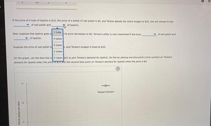 Solved Tools 4. Deriving demand from a marginal utility | Chegg.com