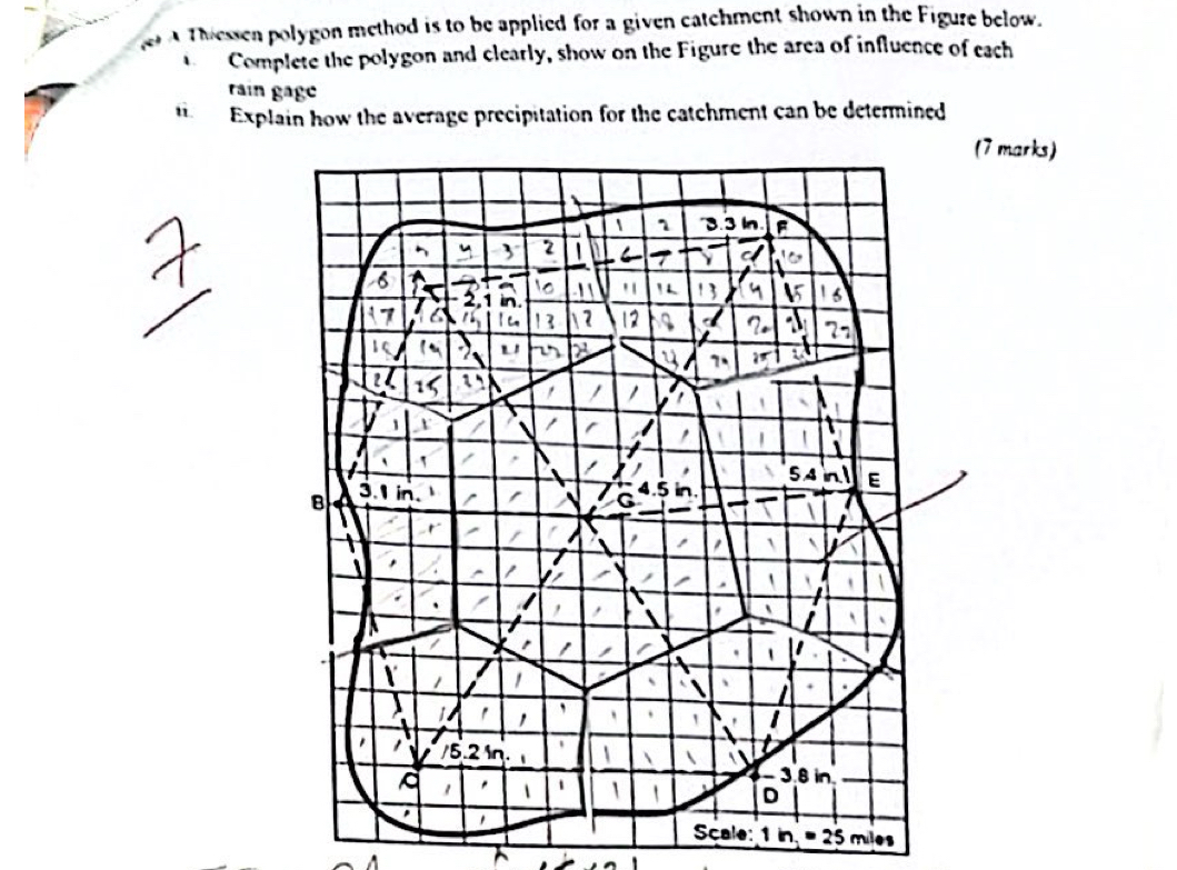 C ﻿a Thicuen Polygon Method Is To Be Applied For A 1104