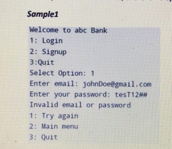 Solved Course: ISE102 C# program on Replit Task A: Login | Chegg.com