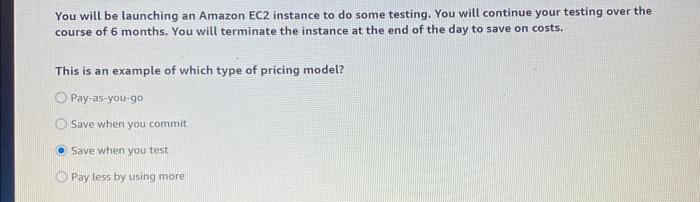 Solved You will be launching an Amazon EC2 instance to do | Chegg.com Solved You will be launching an Amazon EC2 instance to do | Chegg.com