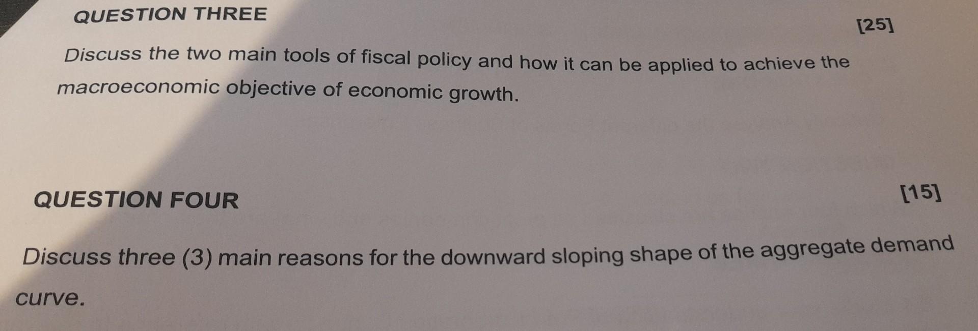 Solved QUESTION THREE [25] Discuss the two main tools of | Chegg.com