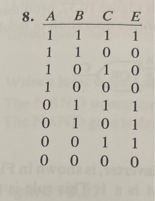 Solved 8. \begin{tabular}{cccc} A & B & C & E \\ \hline 1 & | Chegg.com