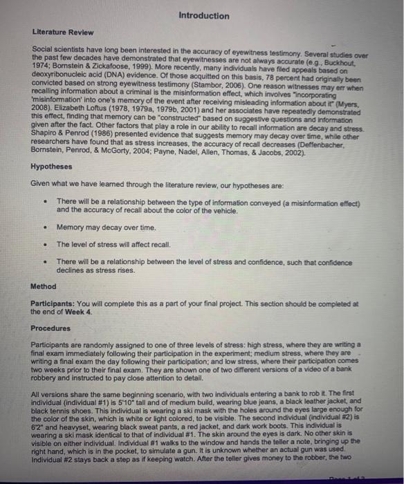 Solved Final Project For this assignment, use the data you | Chegg.com