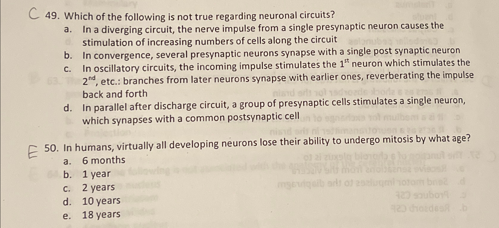 Solved 49. ﻿Which of the following is not true regarding | Chegg.com