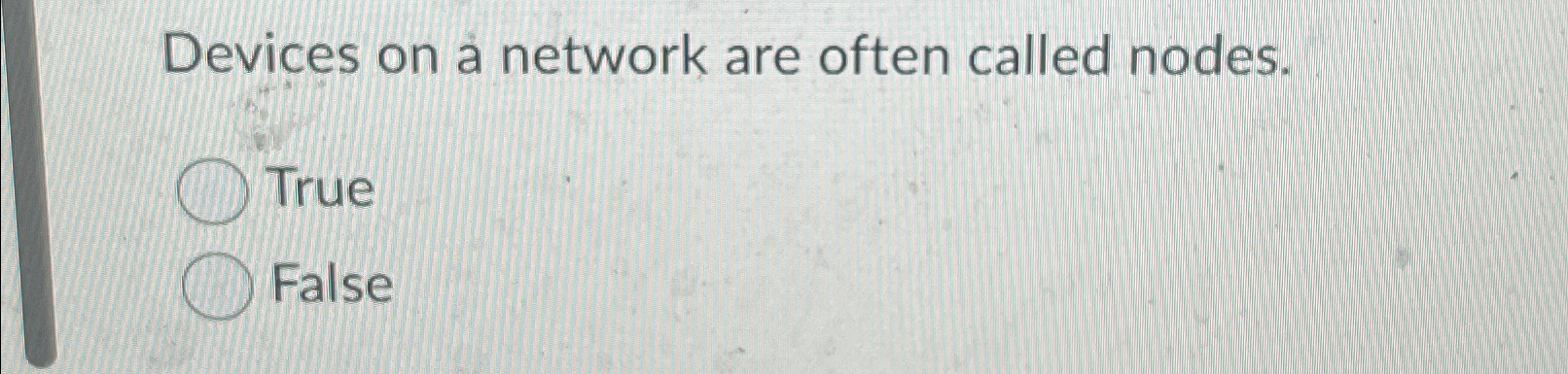 Solved Devices on à ﻿network are often called | Chegg.com