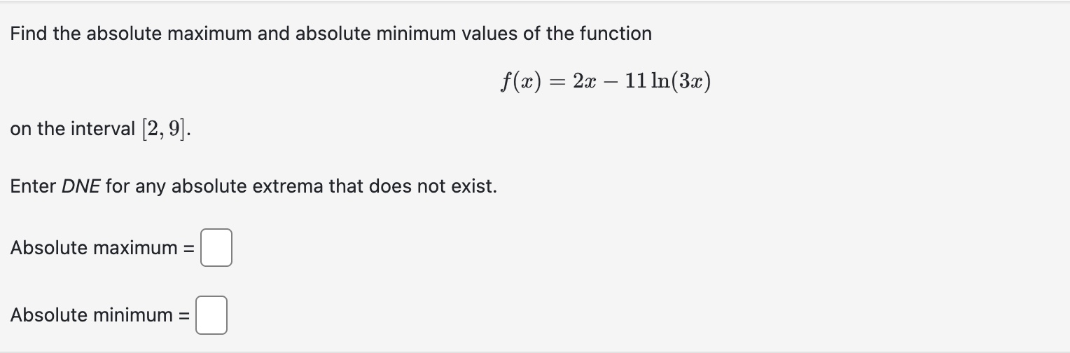Solved Find the absolute maximum and absolute minimum values | Chegg.com