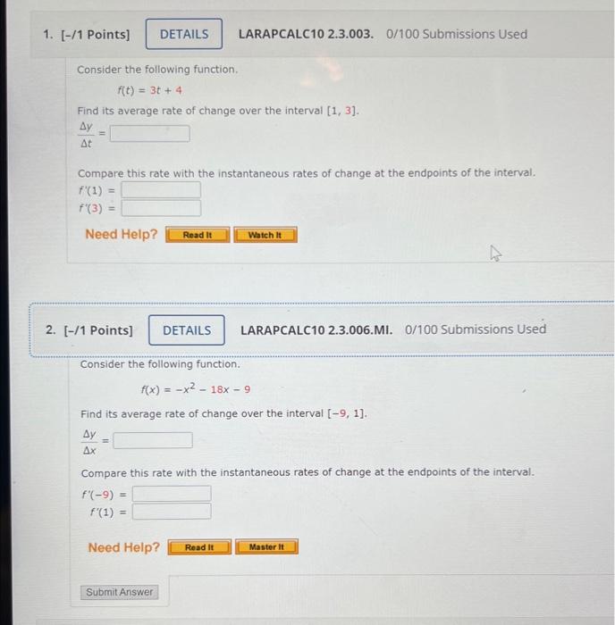 Solved Consider the following function. f(t)=3t+4 Find its | Chegg.com