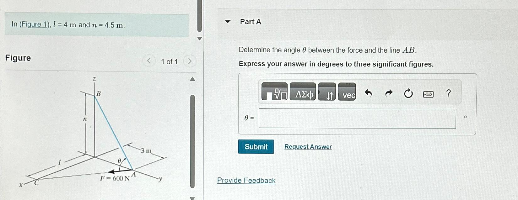 Solved In (Figure 1), l=4m and n=4.5m.\\nFigure\\n1 of | Chegg.com
