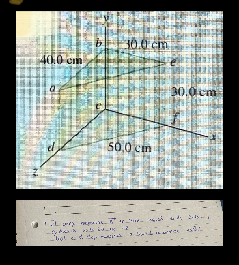 Solved El compo magnetico vec(B) ﻿en cierta región es de | Chegg.com