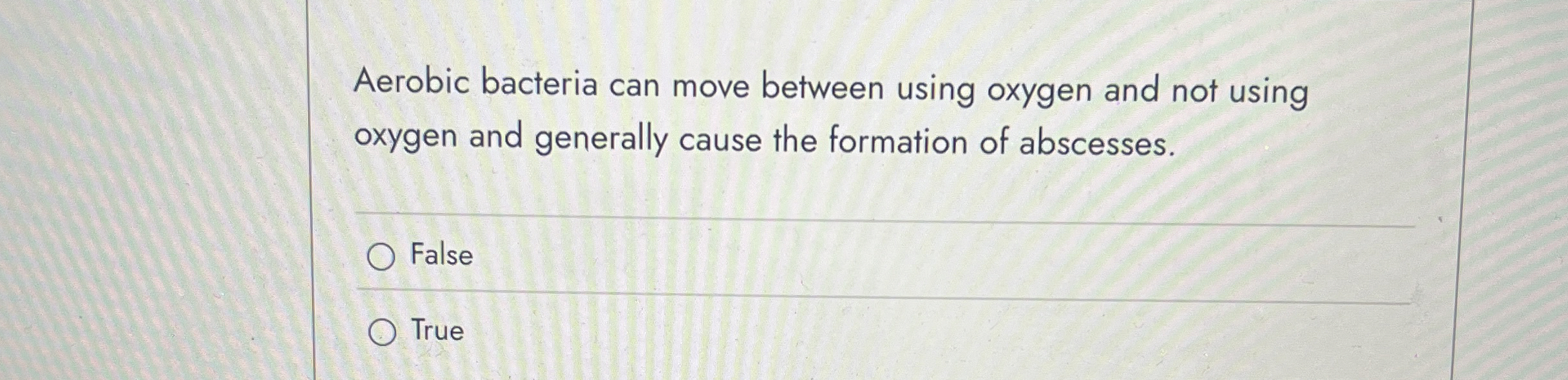 Solved Aerobic bacteria can move between using oxygen and | Chegg.com
