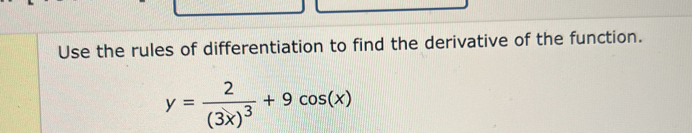 Solved Use the rules of differentiation to find the | Chegg.com