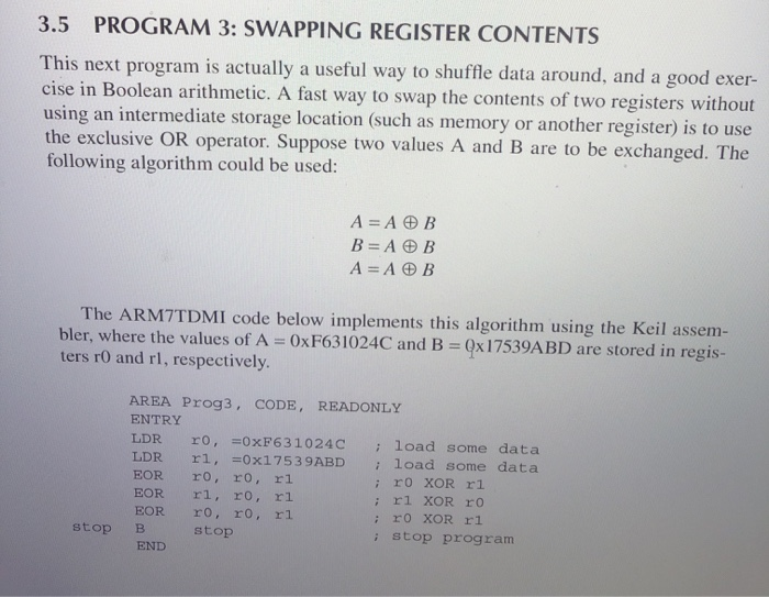 58 ARM Assembly Language 8. Using Program 3 as a | Chegg.com