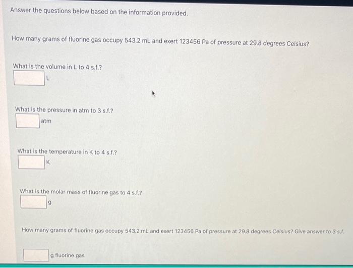 Solved Answer the questions below based on the information | Chegg.com