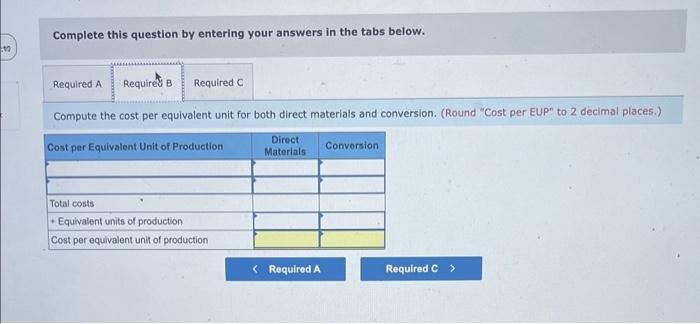 Solved Exercise 16−12 (Algo) Weighted average: Cost per | Chegg.com