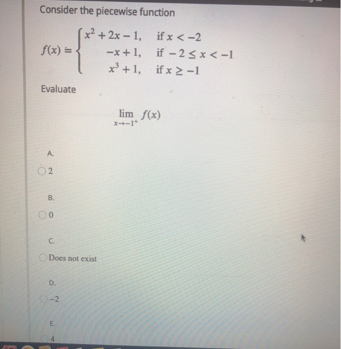 Solved Consider the piecewise function f(x) = x2 + 2x - 1, | Chegg.com